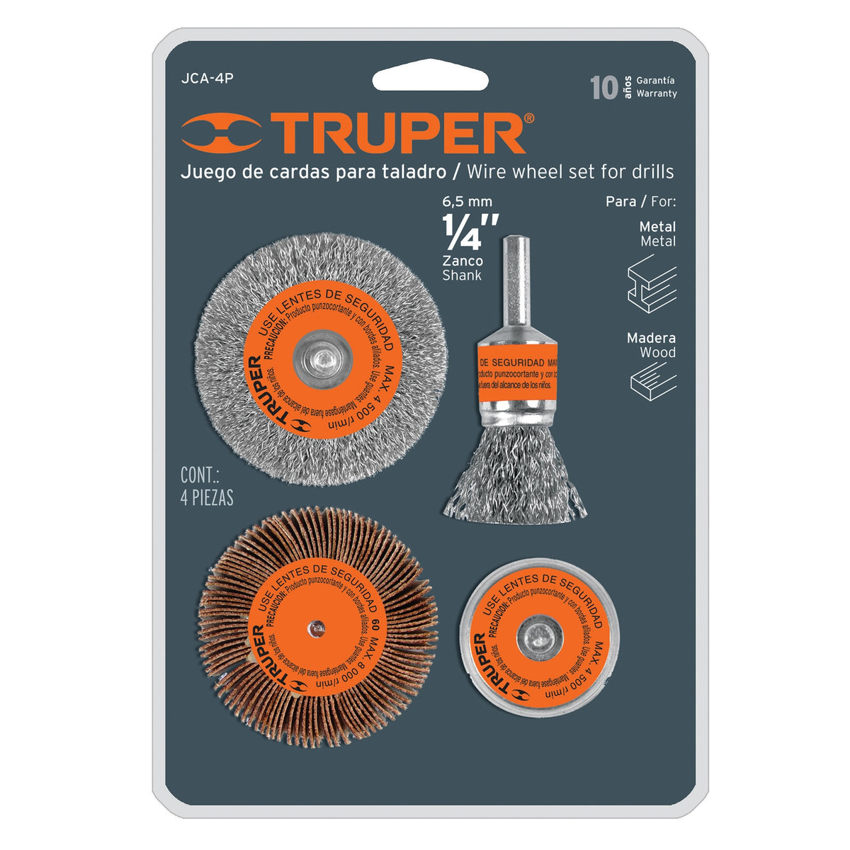 JUEGO DE CARDAS, 4 PIEZAS PARA TALADROCOD 11577 * – ledfuzzion